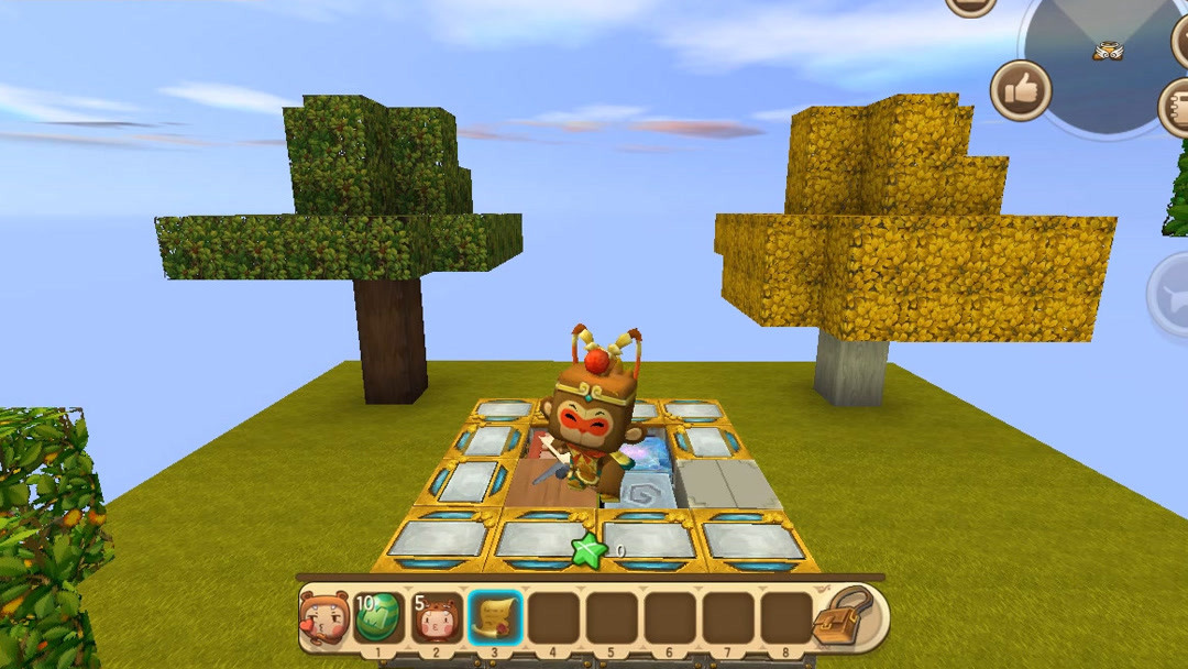 迷你世界:一个空岛的生存,半仙看见房主宝藏眼睛都直了