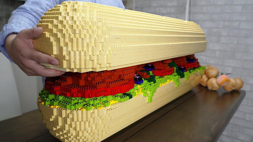 定格动画有多神奇?老外用积木制作料理,成品太诱人了!