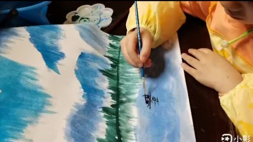 简单易学水粉画,四岁宝宝的作品