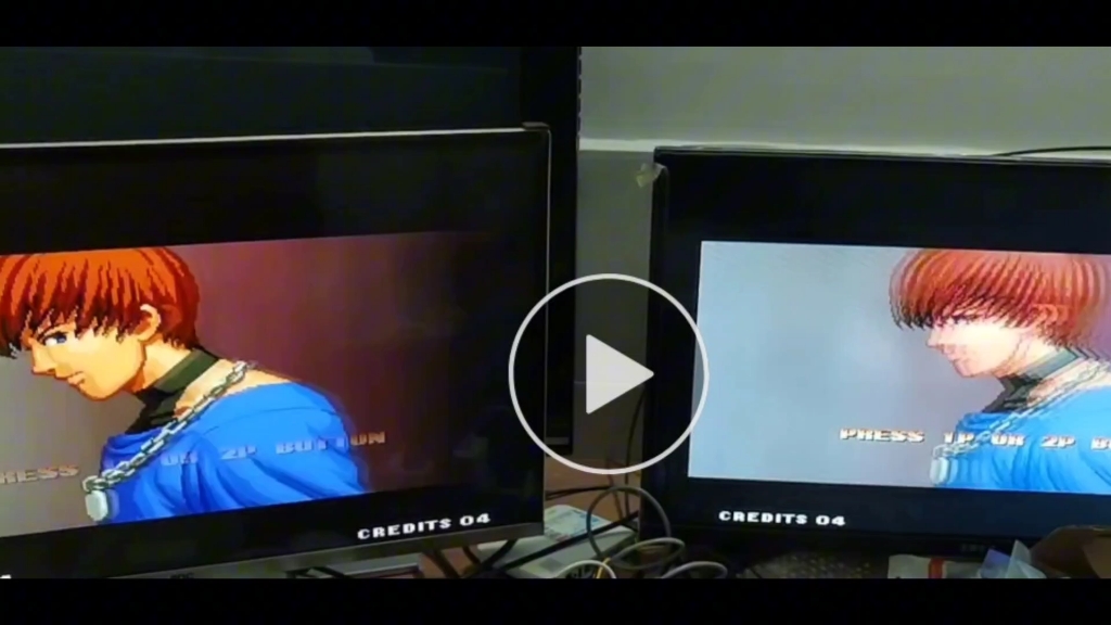 液晶玩怀旧游戏 ,简单对比。推荐用好一点的液晶显示器,IPS屏 1080...