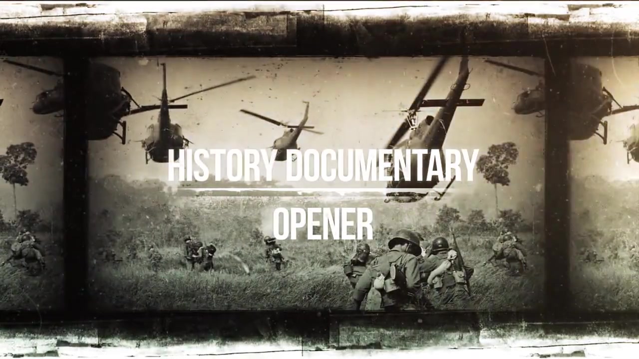 历史纪录片开场动画AE模板