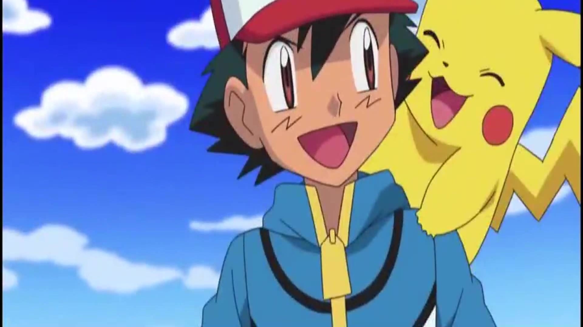 雷云过后,小智和皮卡丘苏醒过来,皮卡丘好可爱啊