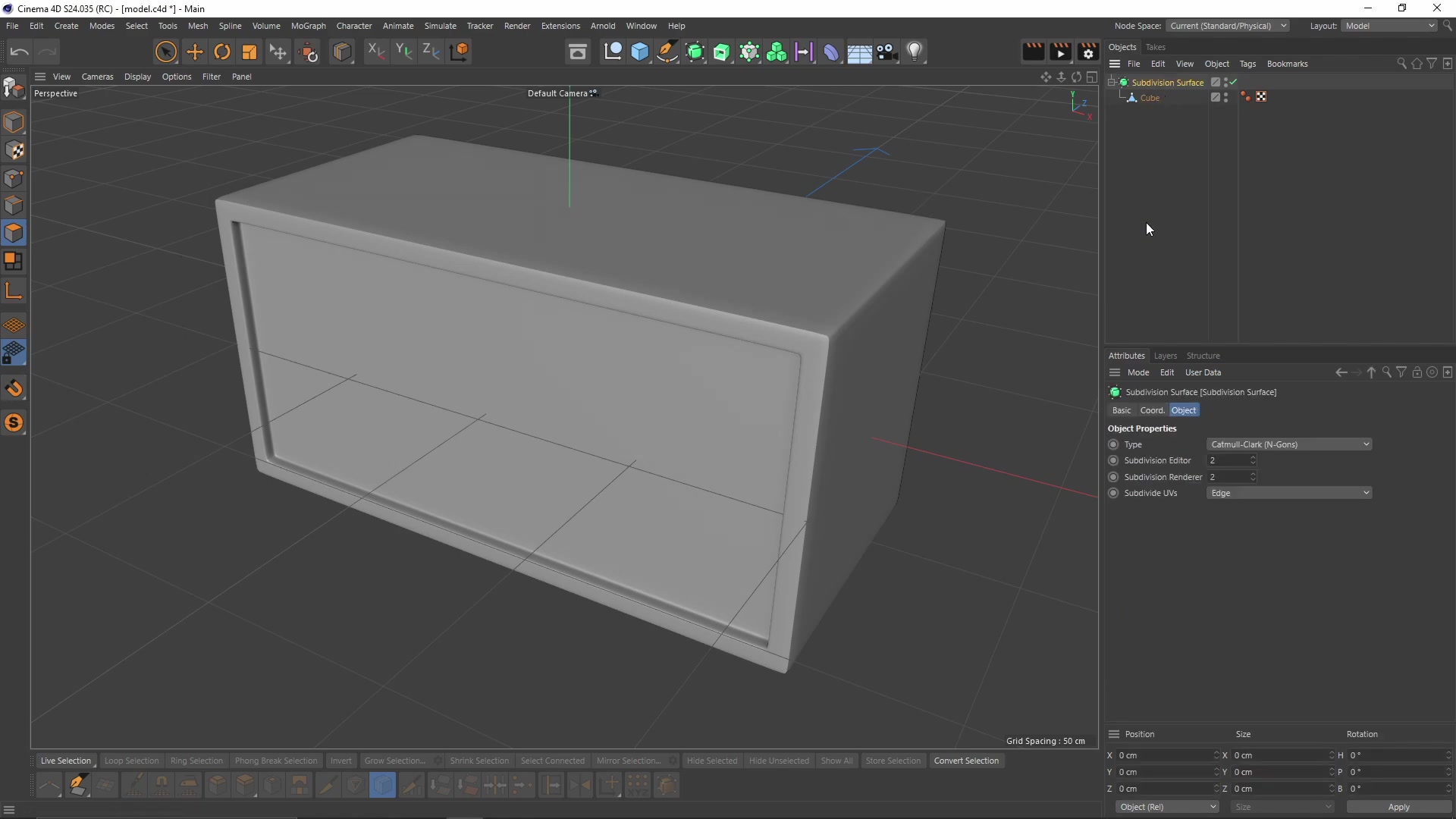 C4D建模教程-Radio Basic细分曲面建模+渲染