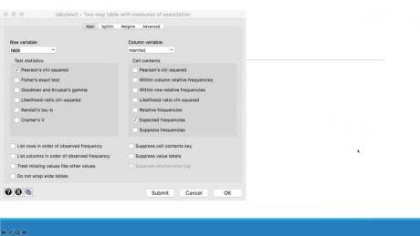 Stata教程第13期:卡方检验 Fisher精确检验