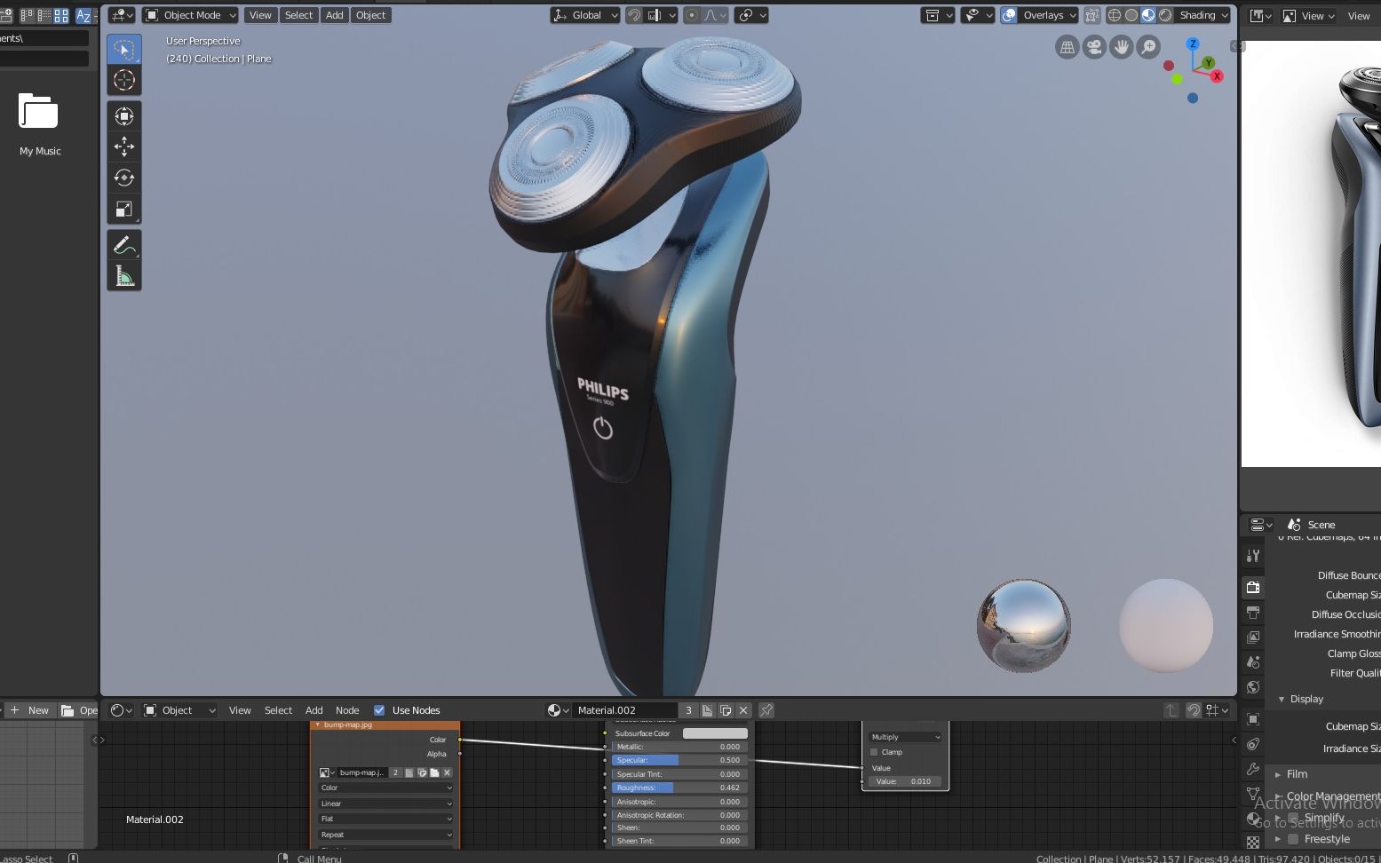 Blender 教程 blender 2.8中创建剃须刀模型 系列教程