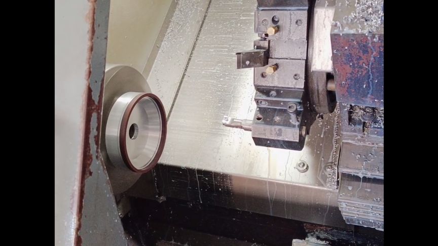 树脂碗型砂轮数控精车流程