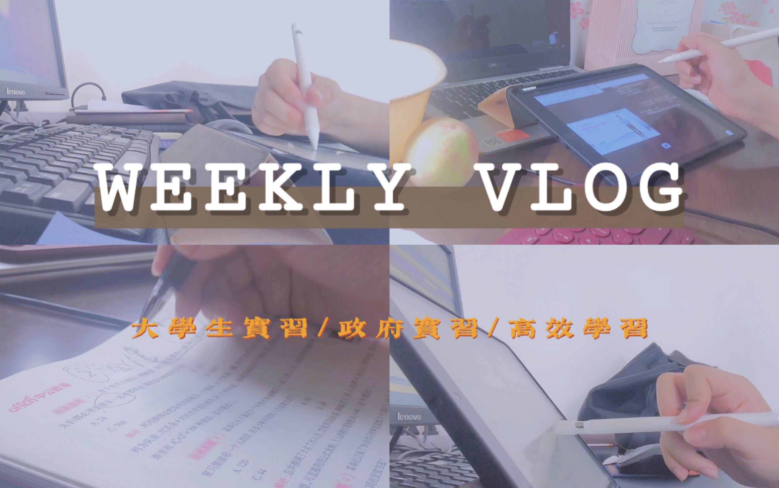 大学生实习vlog | 政府机关实习 | 高效学习 | Study with me|暑期实习周记