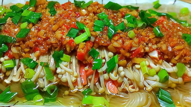 蒜蓉金针菇,好多人都做错了,大厨教你正确做法