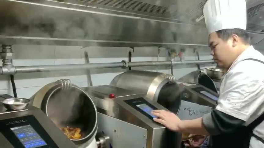 开工了!餐饮店连锁食堂省人工!标准化出品利器!自动炒菜机