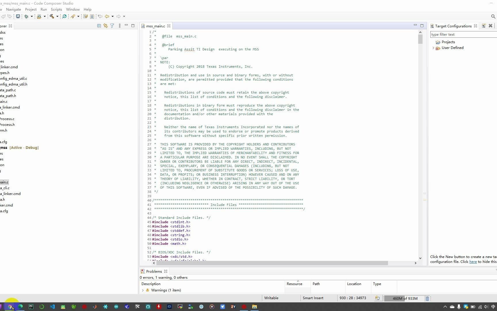 AWR1843---辅助停车源码解析---MSS中main函数讲解