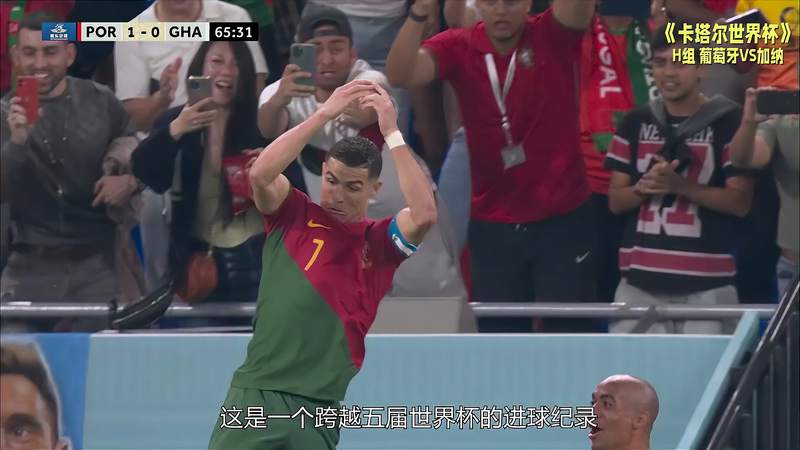 卡塔尔世界杯险些再爆冷!葡萄牙3比2险胜加纳!C罗进球创纪录!