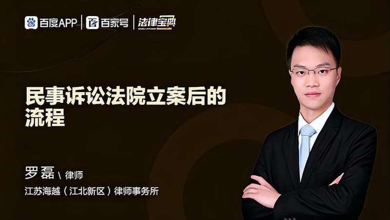 民事诉讼法院立案后的流程