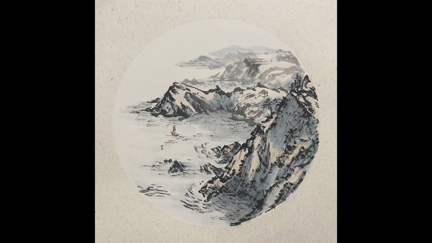 #国画 #国画山水 #每日一画 #国画教程 #想画就画 #画画 #水墨画