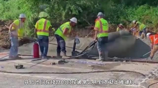 实拍日本人修工路,用的设备太强悍了!技术已超出我们想象!