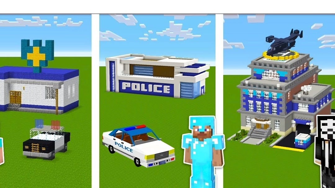 我的世界 建造警察局挑战