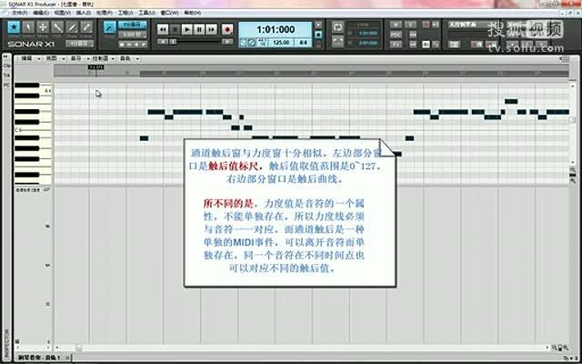 SonarX1教程-钢琴卷帘之通道触后窗