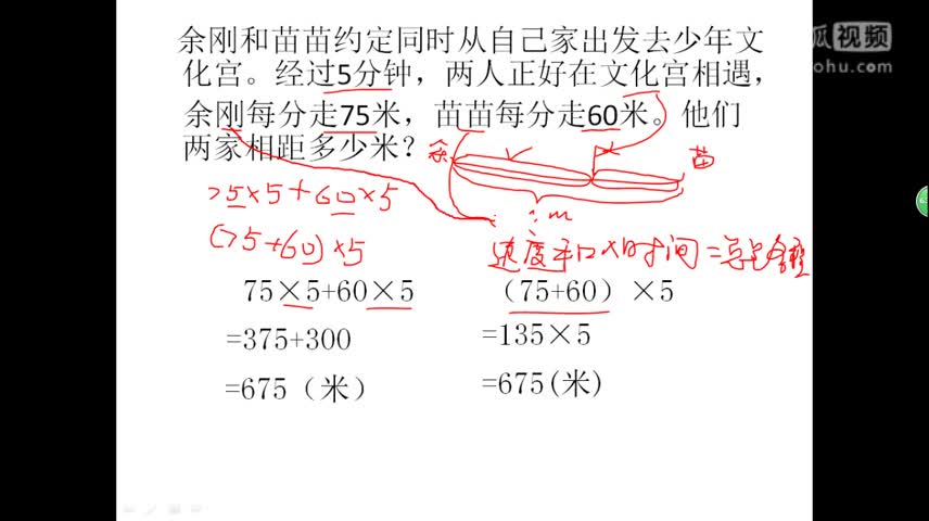 四则混合运算之相遇问题