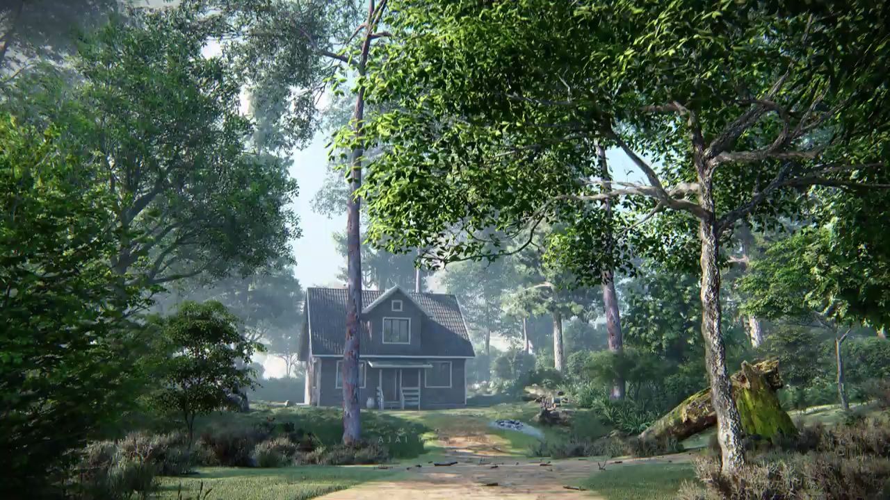 Lumion电影动画 在树林里的小屋 漫步