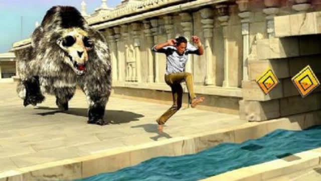 真人版神庙逃亡,小哥以为怪物没智商,结果却追悔莫及!