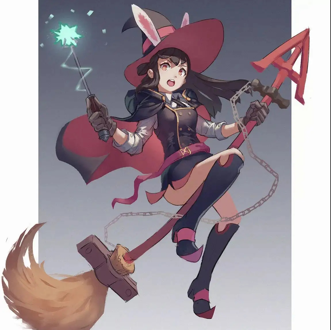 学到秃头的小魔女 