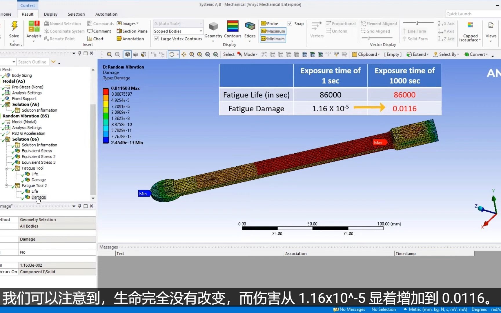 利用Ansys Mechanical进行随机振动疲劳分析