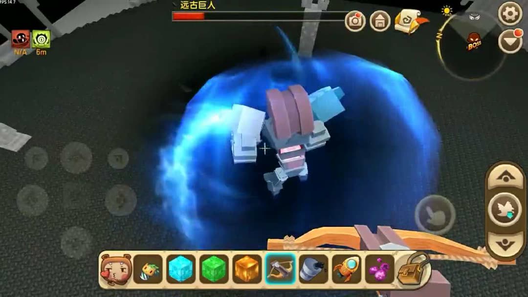 迷你世界快速打远古巨人方法,有点意思