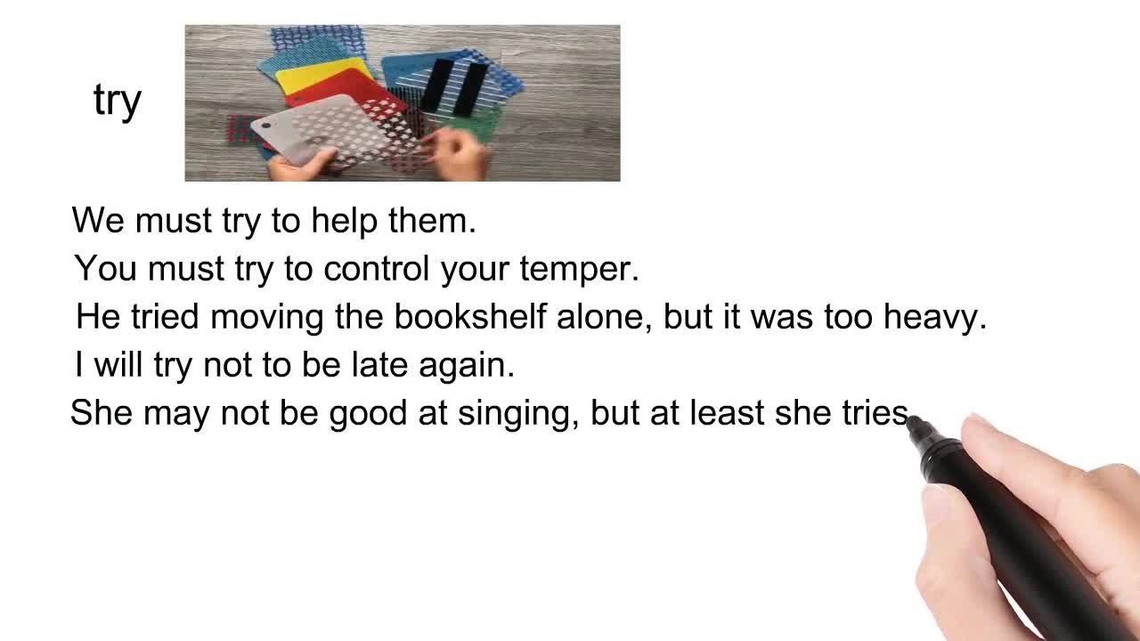 Jason|英语思维角度学动词try的意象1跟杰森老师轻松学英语英语学习...