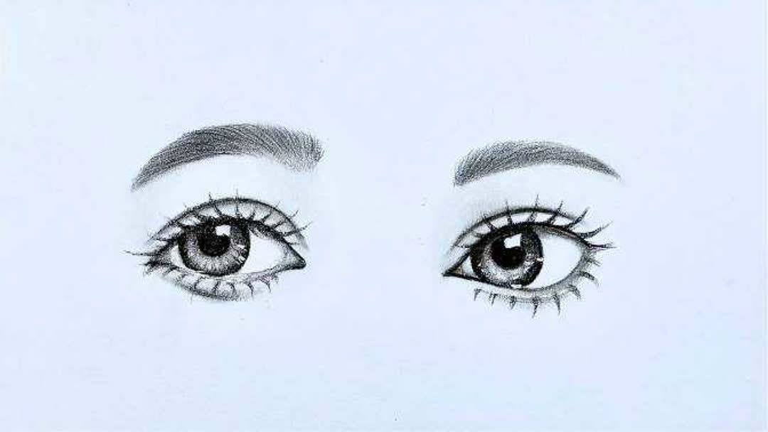 铅笔画动漫人物眼睛画法95