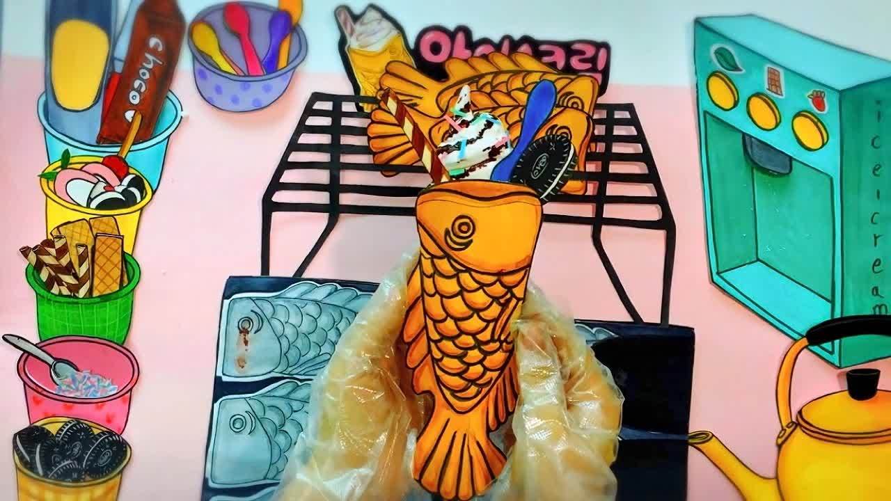 手绘定格动画:与众不同的冰淇淋,第一次见!