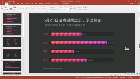 用PPT制作UI风格数据图表01