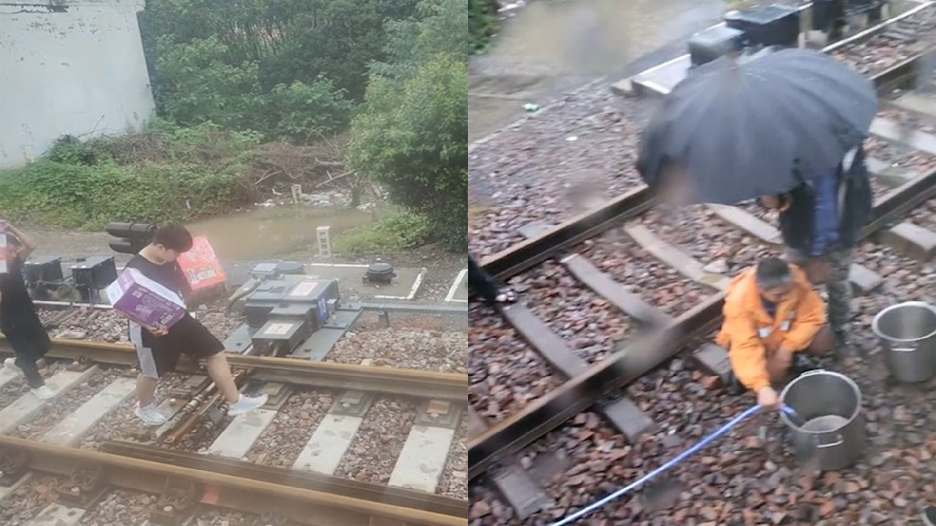 K15列车获补给!列车长带领机务人员冒大雨送补给,乘客:放心了