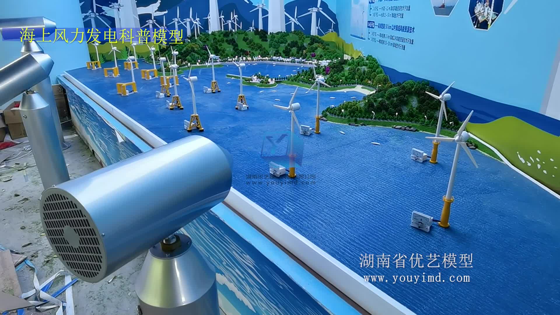 海上风力发电模型、海上风电场模型——湖南省优艺模型