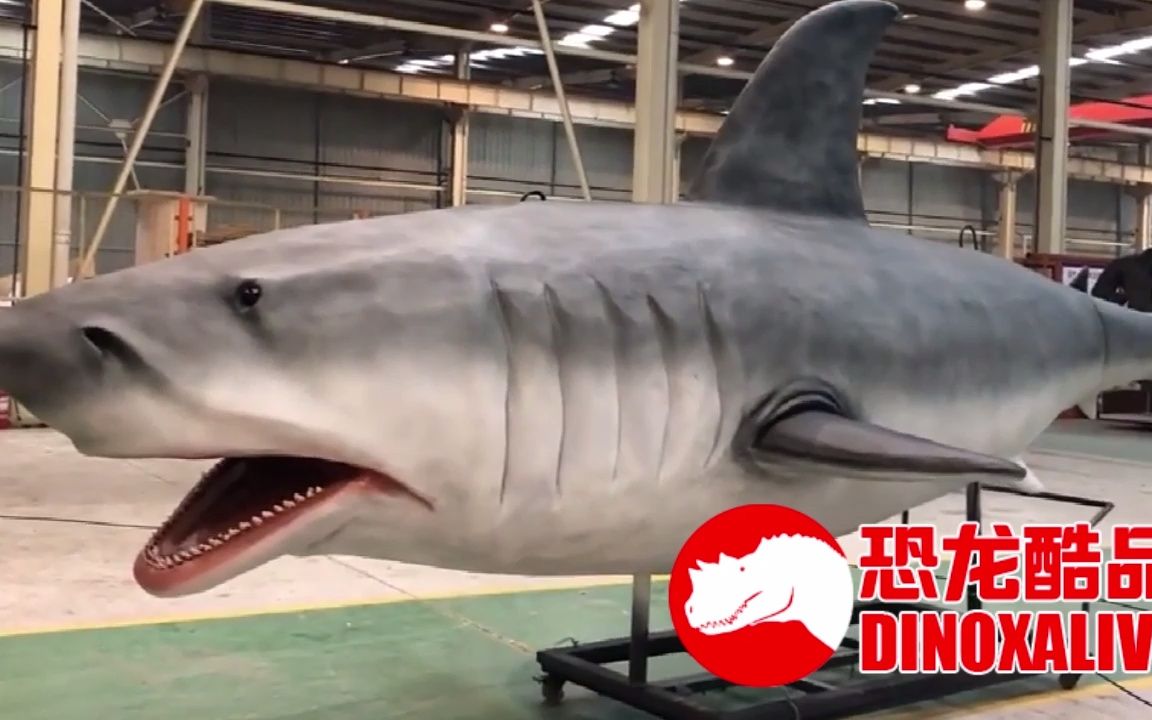 仿真大白鲨模型(鲨鱼) - 海洋馆电动动物展品