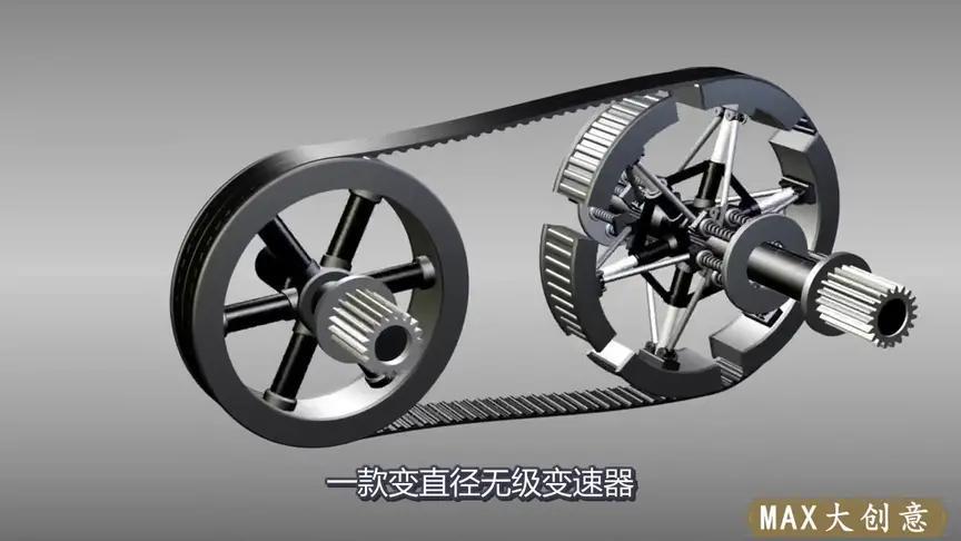 变直径的无级变速器有人说不可能实现,但已经有人造出实物