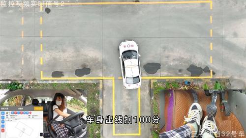 科目二模拟考试现场,小姐姐太紧张了