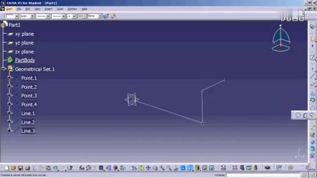 CATIA视频教程-怎么画个弯管