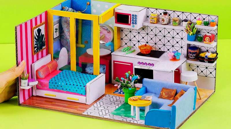 如何制作纸箱盖小房子(纸板)