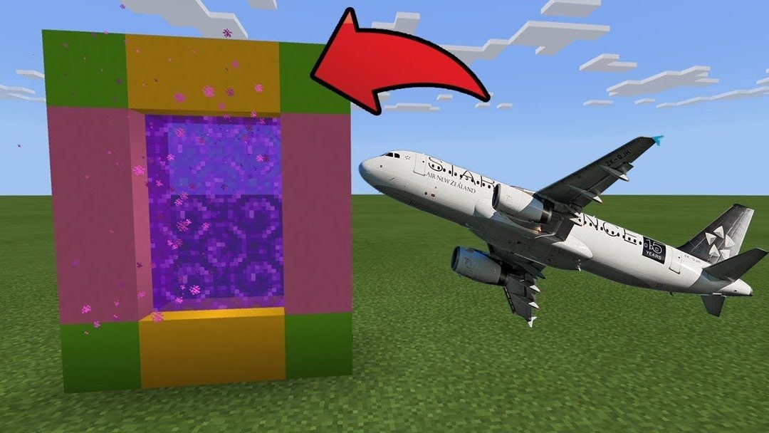 我的世界传送门教程:传送到飞机总动员的世界
