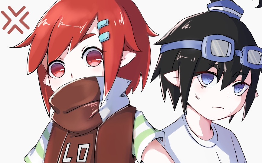 【同人绘画】呆毛姐弟幼年 能欺负我弟的只有我!不要再犹豫跟着我,好...