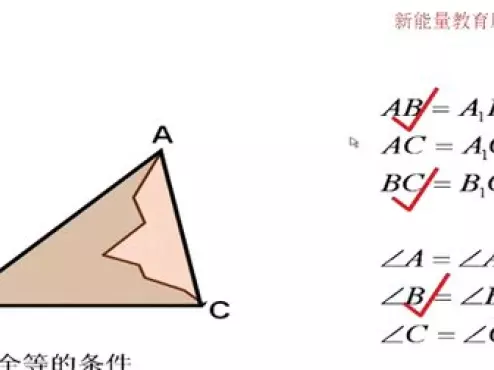 【初二数学】全等三角形判断1