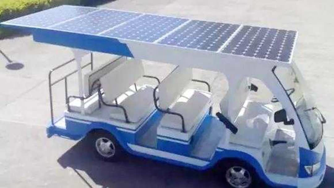 电动车改装太阳能充电,电动房车、绿色能源怎么给车加电池板升压