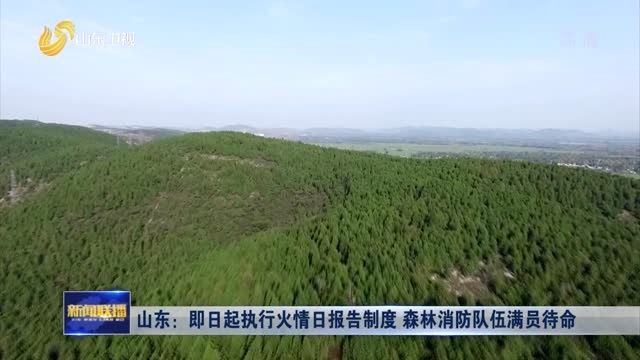 山东:即日起执行火情日报告制度 森林消防队伍满员待命