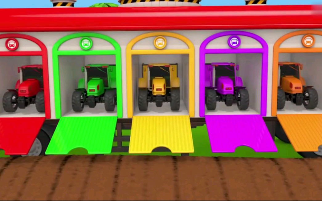 早教动画 挖掘机动画 工程车动画