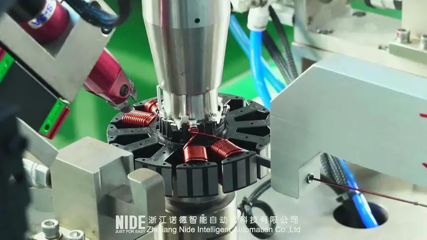 中国制造:国内无刷电机绕线设备,自动化程度相当高!