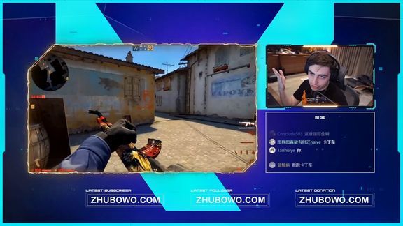 OBS主播twitch直播动态模板转场游戏模板高端背景定制