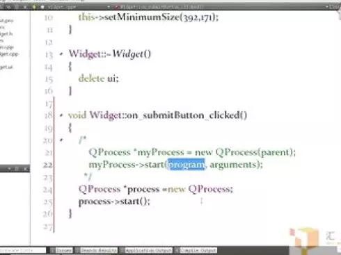 QT高级编程视频教程(丁林松)2-1.启动一个额外的应用程序