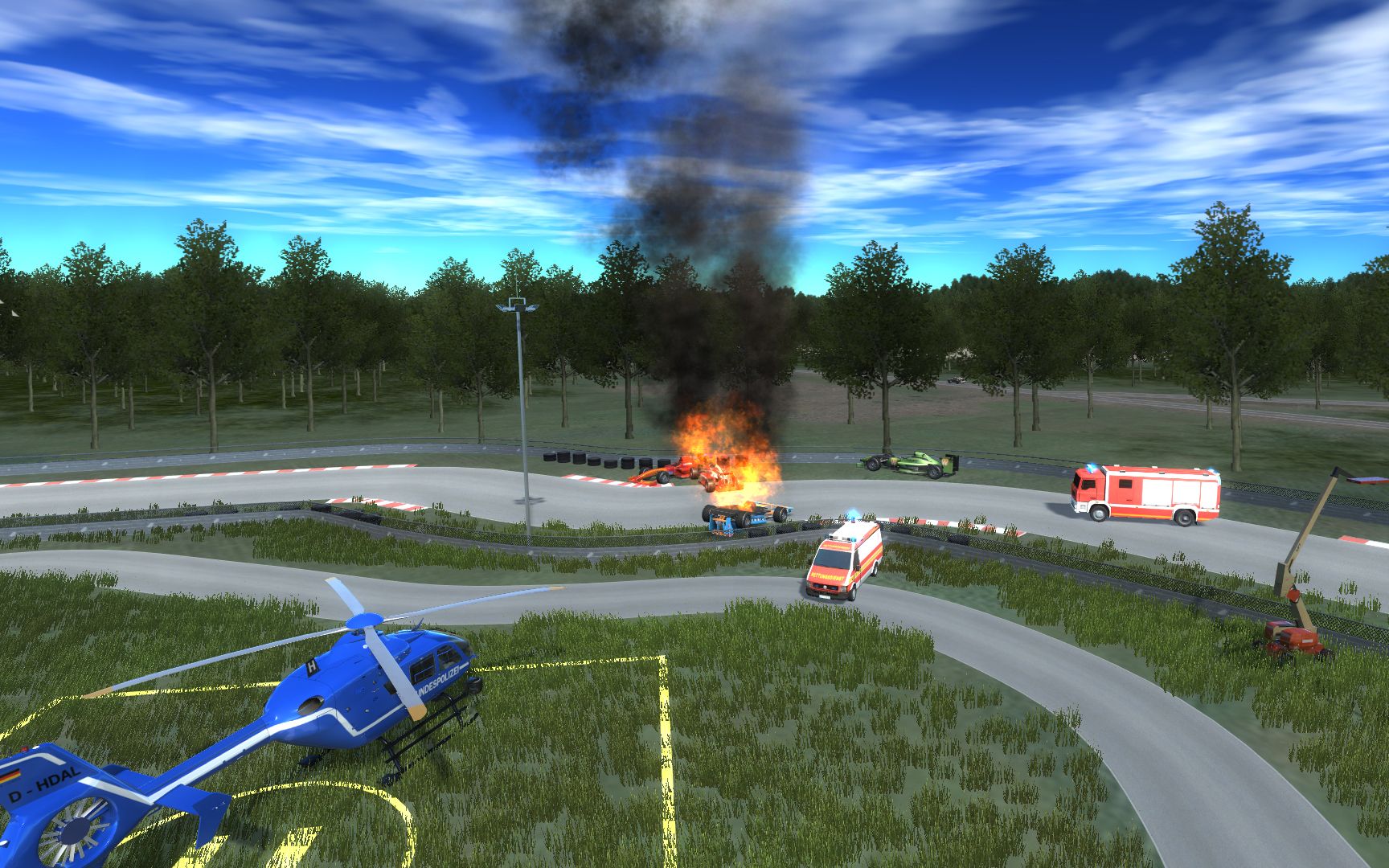 Police Helicopter Simulator -警用直升机模拟 来看大佬开灰机鸭