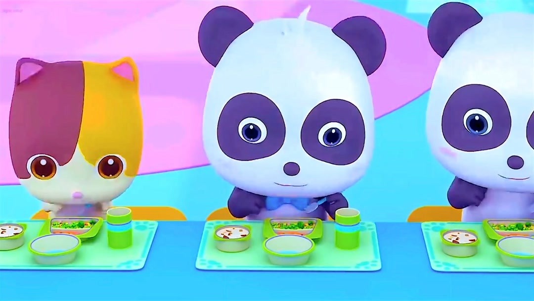 宝宝巴士动画第2季:小朋友们要学会自己吃饭哦!