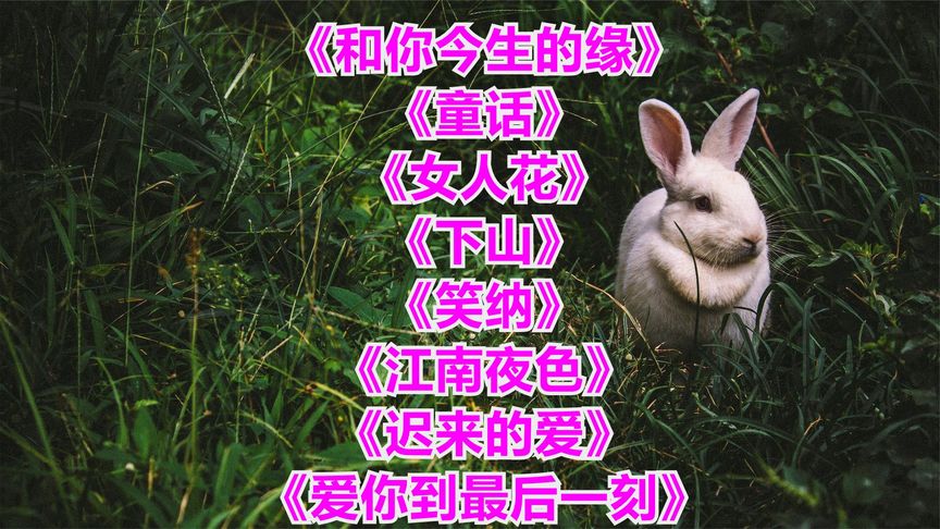 {和你今生的缘}{童话}{女人花}{下山}{笑纳}{南山南}