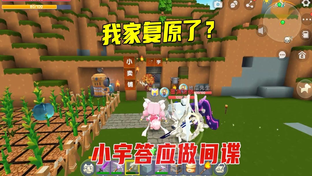 迷你新生存31:小墨把我家复制到火山,作为条件我成他们的情报员